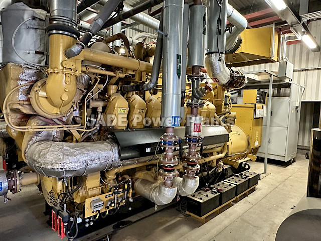 Gas Power Plant with 2 x CAT 1.2 MW Gas Generators with Heat Recovery ...